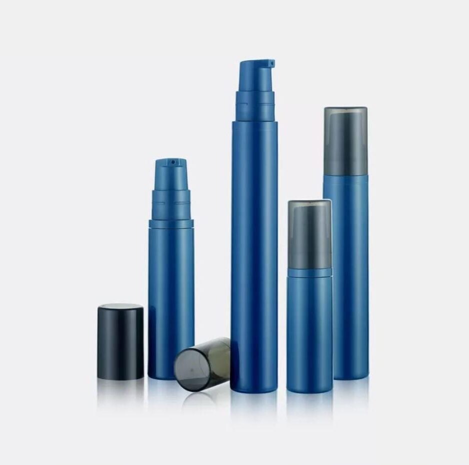 Airless Pump Bottle in Blue - Cosmetic Packaging - Packwise